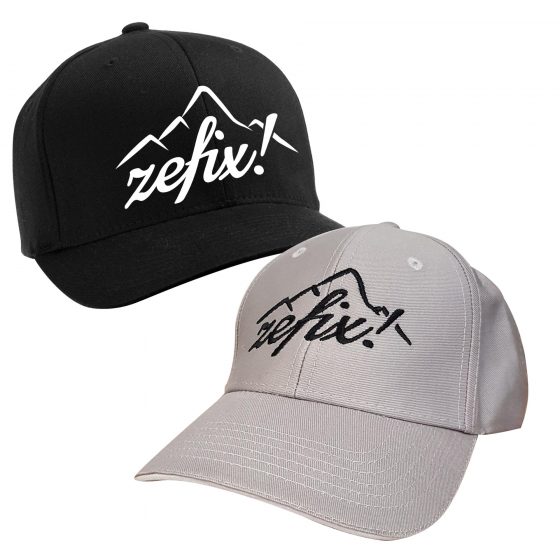 Baseballcap schwarz und grau ZEFIX! – Bobbe-Kabarett